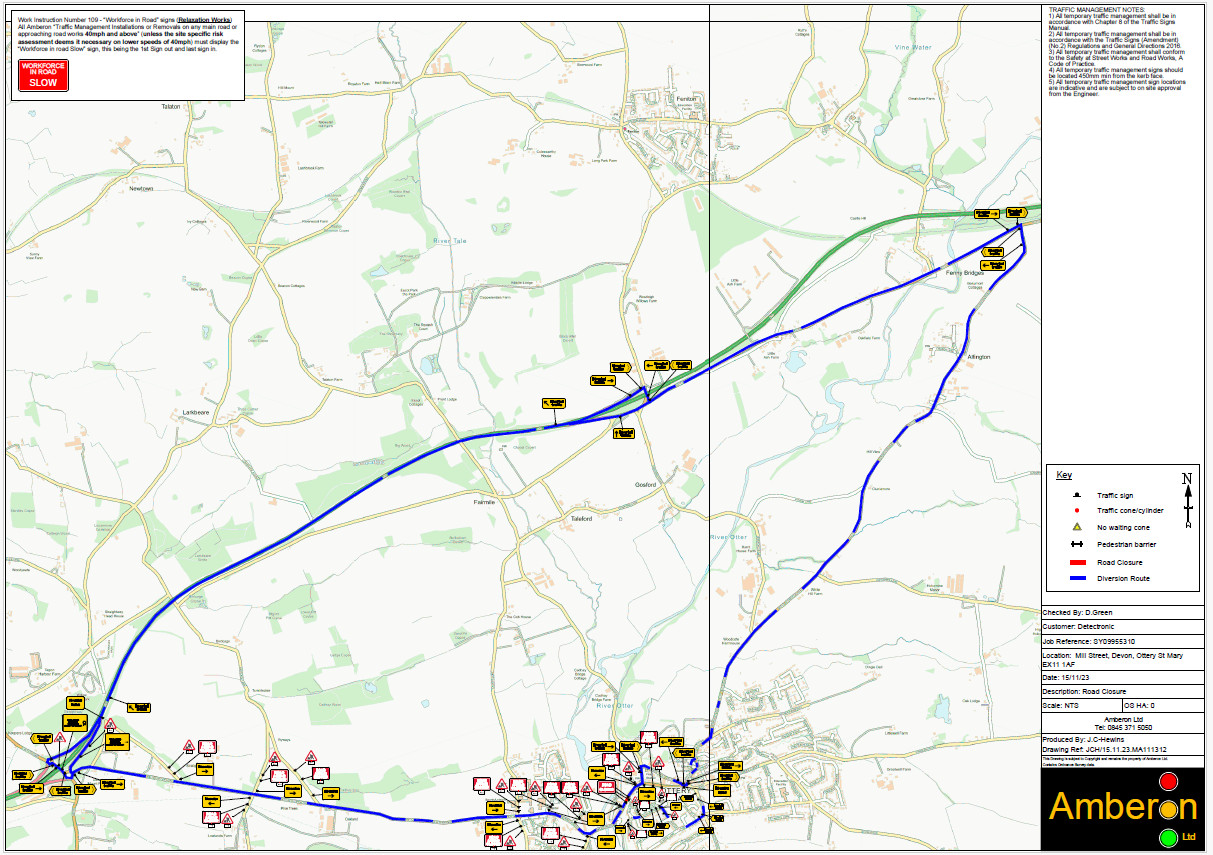 Future Road and Footpath Closures - Ottery St. Mary Town Council